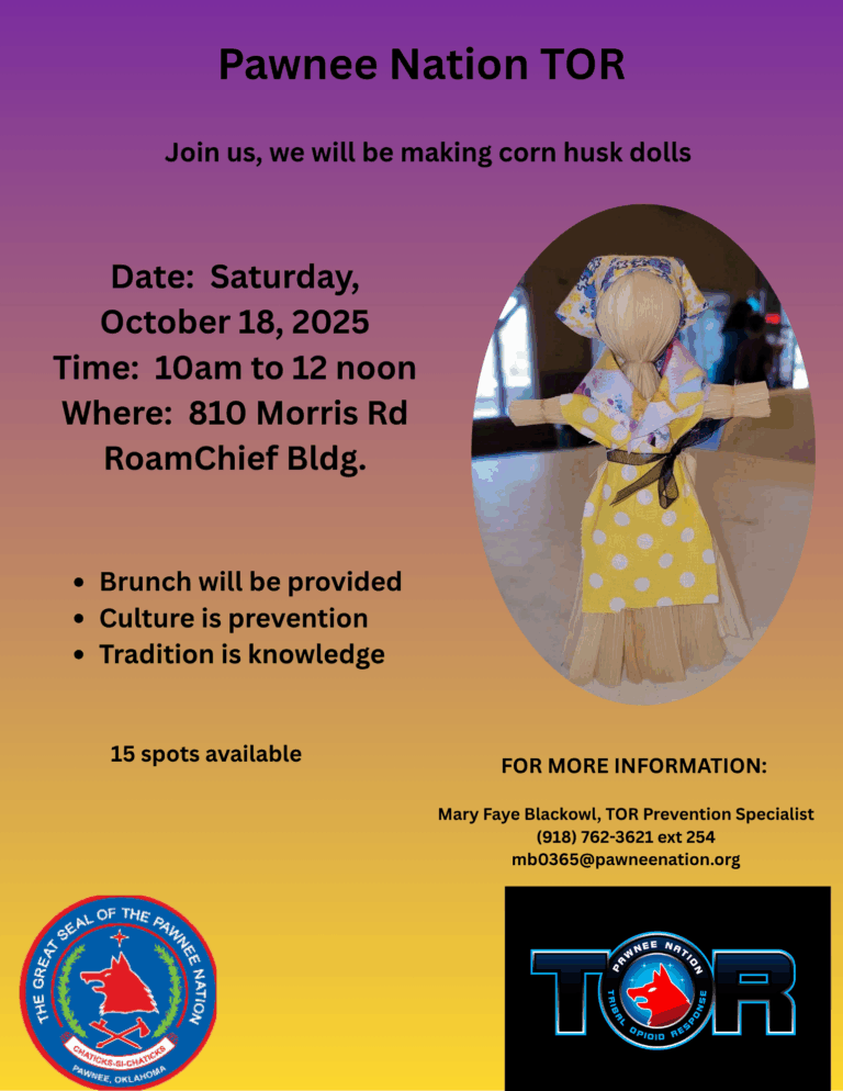 Pawnee Nation TOR: Corn Husk Doll Making | Pawnee Nation